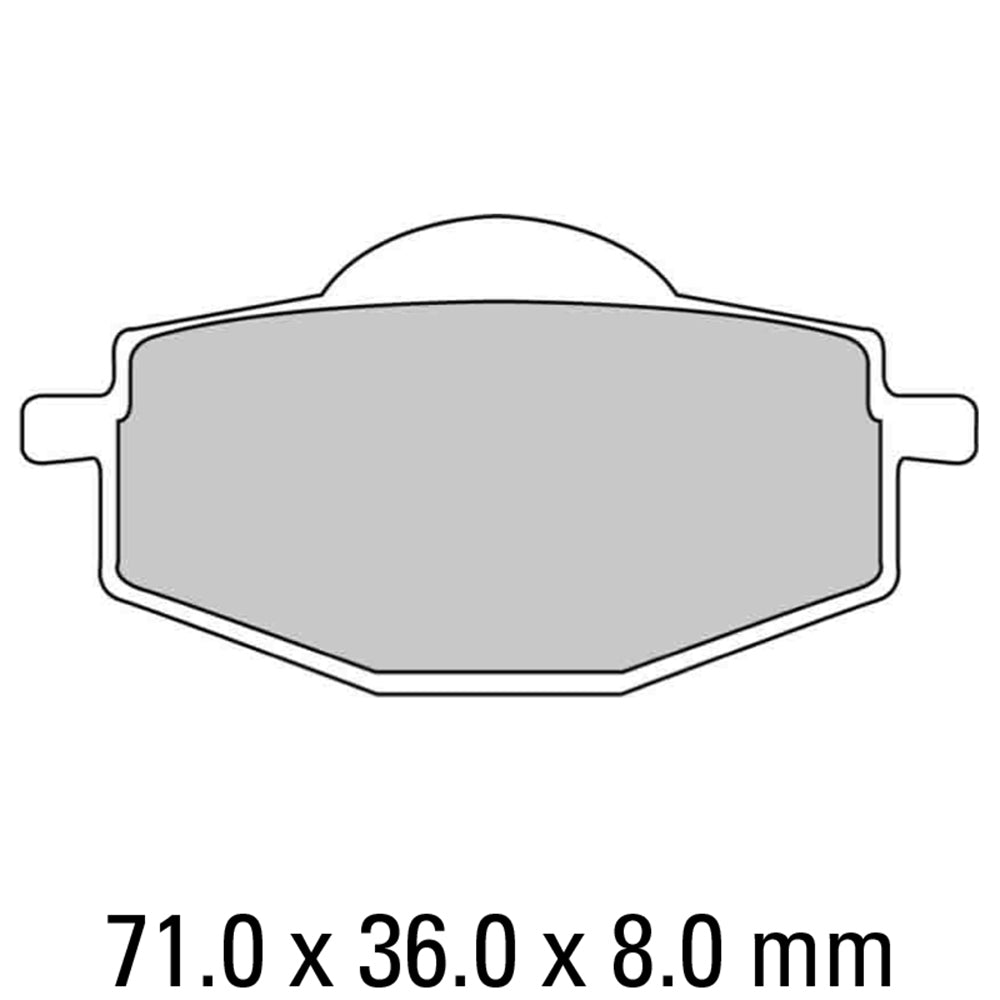 FERODO Brake Disc Pad Set - FDB475 AG Argento Compound - Non Sinter fo